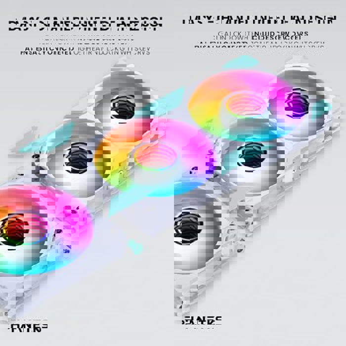 Phanteks M25-120 Gen2 Reversed Blade Triple Pack ARGB White vs M25-120 ...