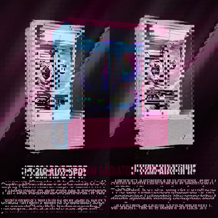 Thermaltake View 170 TG ARGB Bubble Pink vs LIAN LI O11D MINI V2 White ...