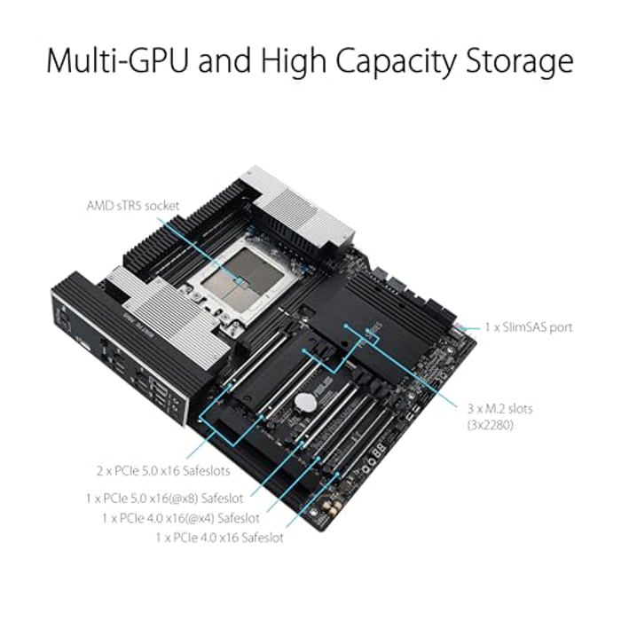 ASRock B850M-X vs ASUS Pro WS TRX50-SAGE WIFI Motherboard Comparison ...