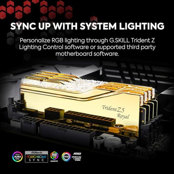 G.SKILL Trident Z5 Royal 48GB (2x24GB) DDR5 8000 Gold vs Trident Z5 RGB ...