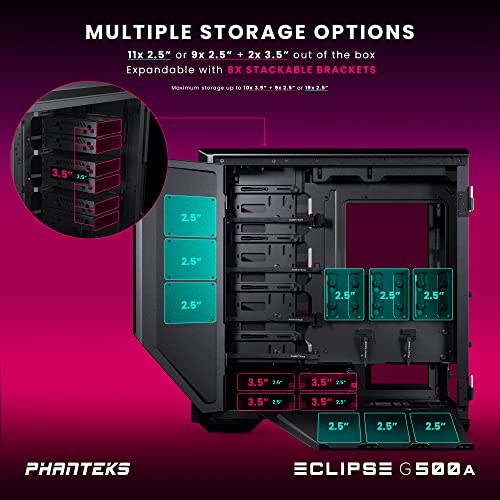 Phanteks Eclipse G500A D-RGB Fanless Edition Case - Specs, Compare Prices | Pangoly