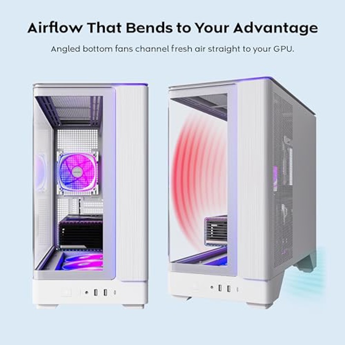 MONTECH King 45 PRO White vs Lian Li O11 Vision Compact White Case ...