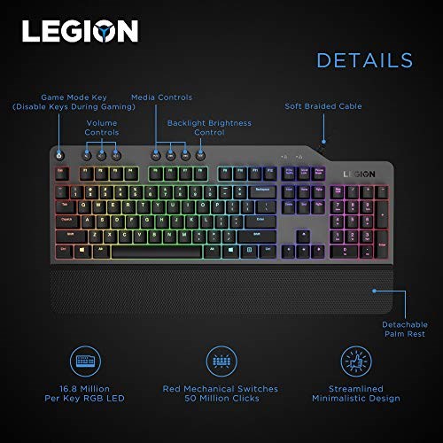 Lenovo Legion K500 vs Logitech Keyboard K120 Keyboard Comparison | Pangoly