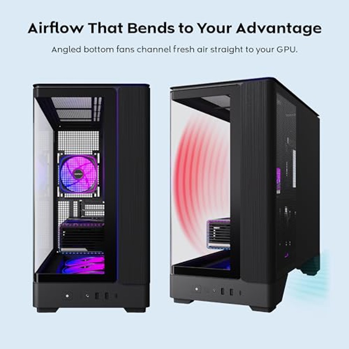 MONTECH King 45 PRO vs Lian Li O11 Vision Compact White Case Comparison ...