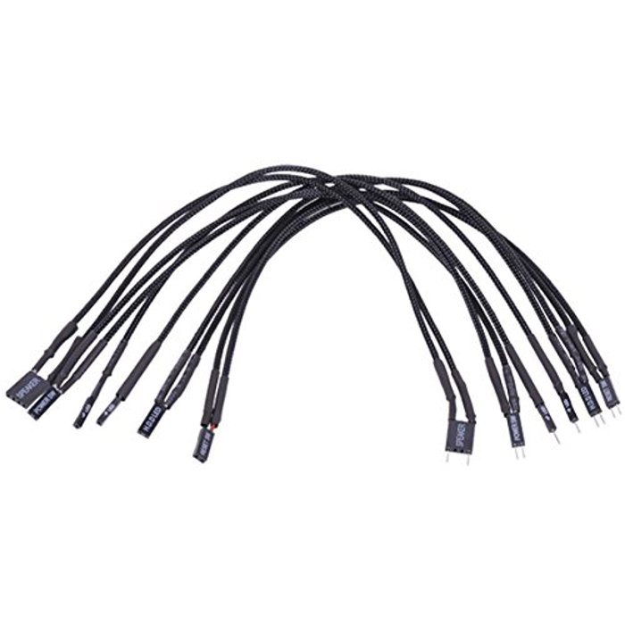 Phobya Front Panel Extension Cables, 30cm, Black Custom Product - Specs ...