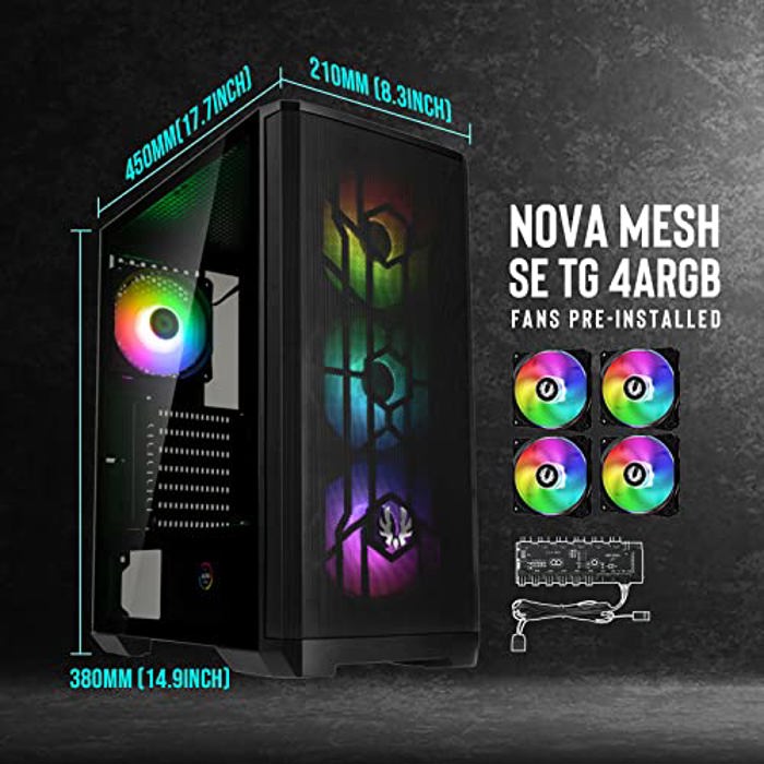 BitFenix Nova Mesh SE TG ARGB Case - Specs, Compare Prices | Pangoly