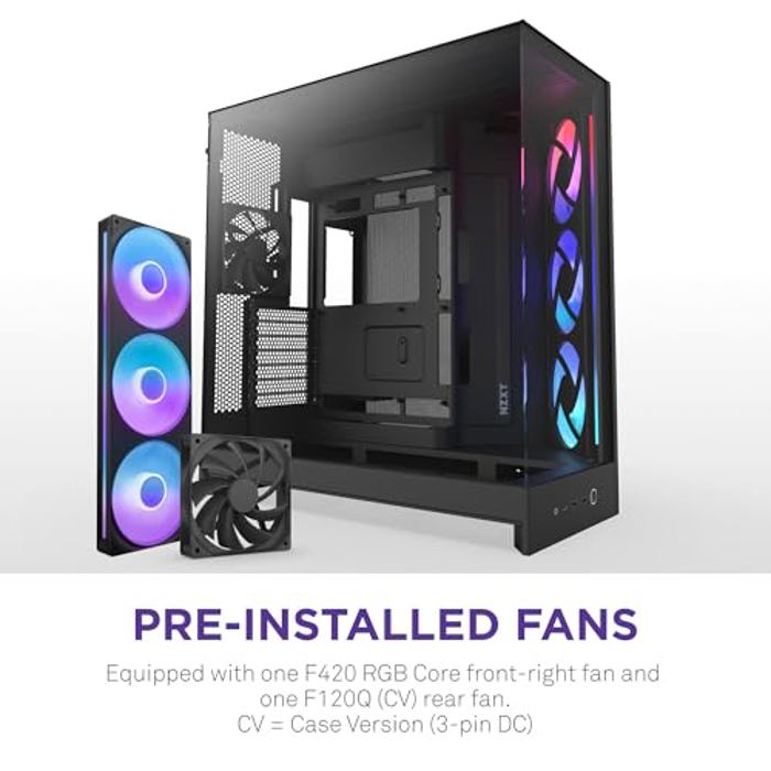 NZXT H9 Flow RGB 2025 vs HYTE Y60 Black Case Comparison | Pangoly